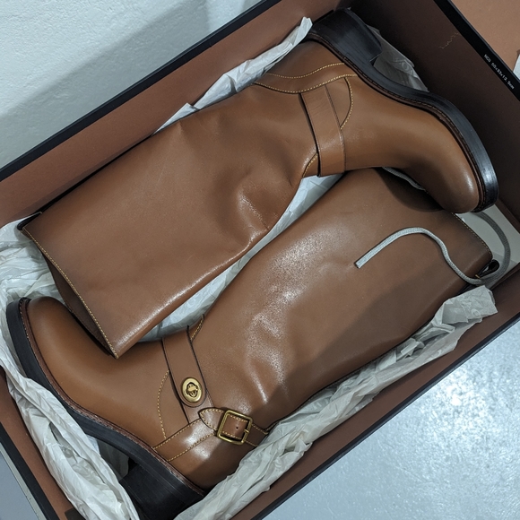 Coach | Shoes | Coach Sutton Boot Leather Saddle | Poshmark